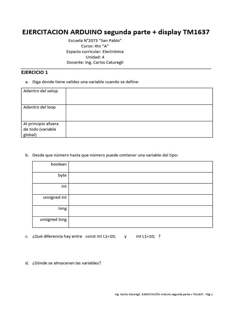 Electro U4 Ejercitacion | PDF