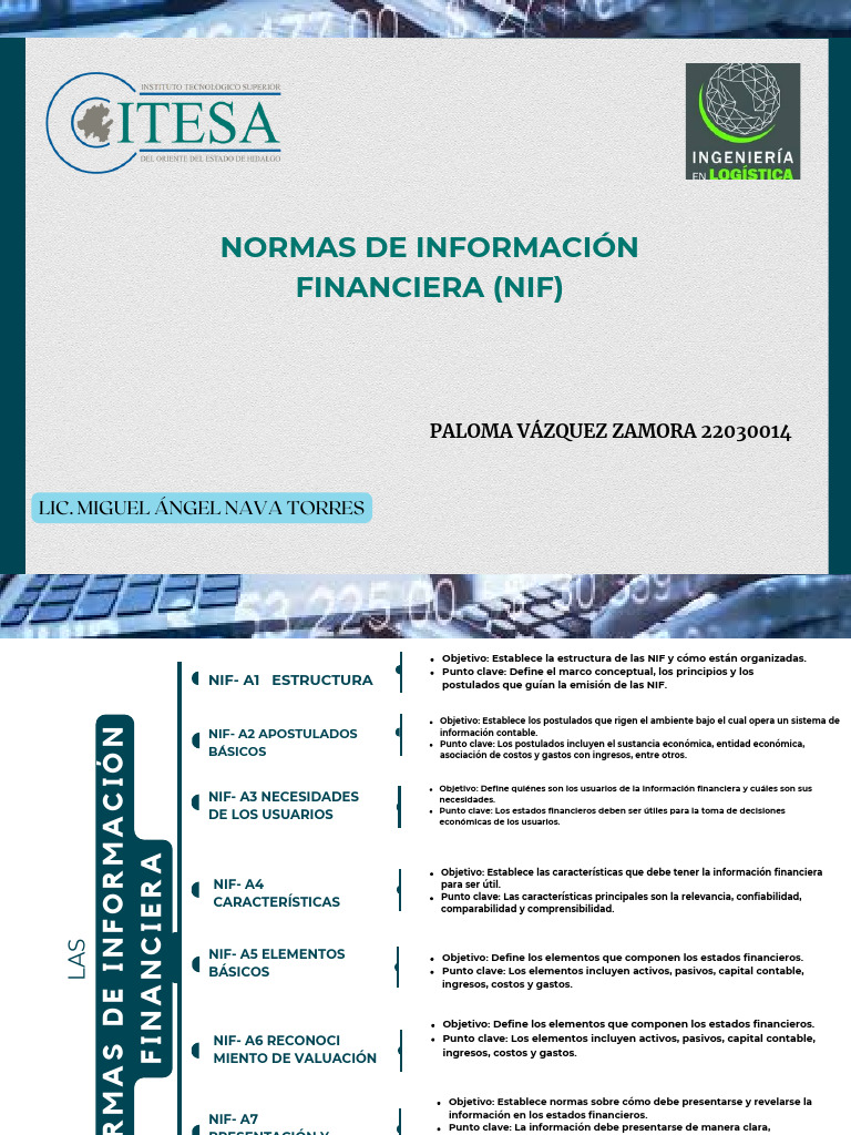 Las NIF | PDF | Contabilidad | Finanzas y dinero