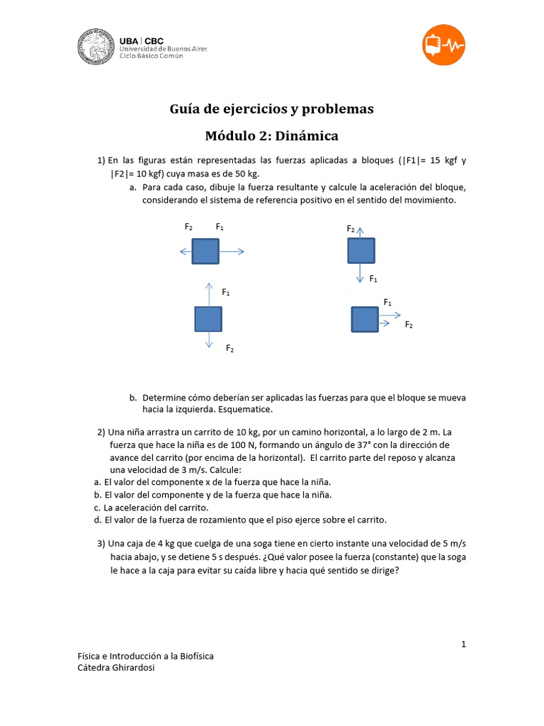 MÓDULO 2. Guía de Ejercicios y Problemas (2024) | PDF