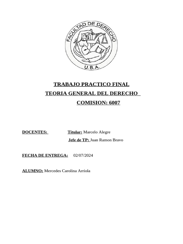 Trabajo Practico TGD Arriola | PDF