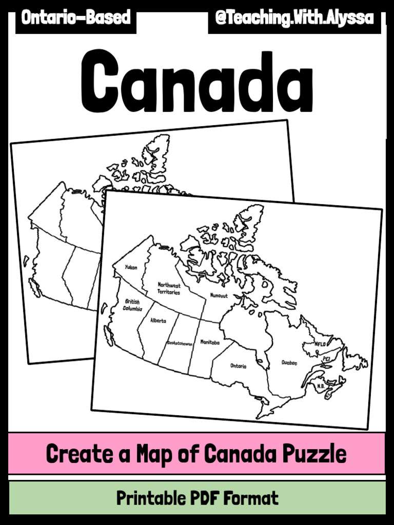 Canada: Create A Map of Canada Puzzle | PDF