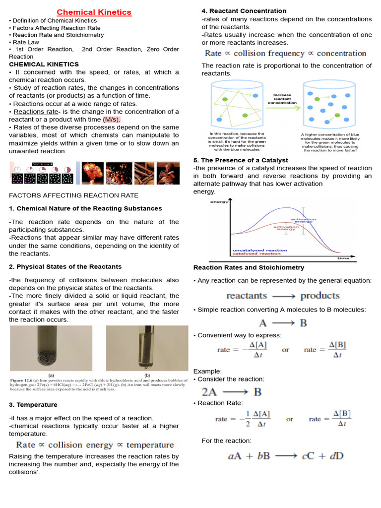 ANA CHEM Chemical Kinetics and Chemical Equilibrium | PDF