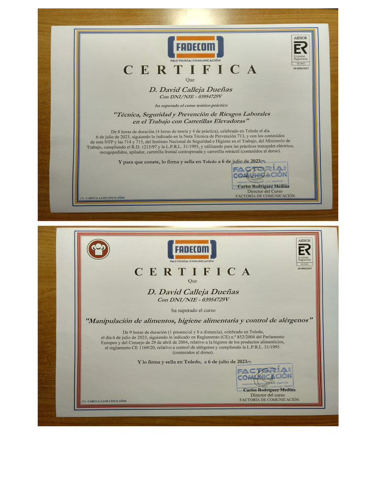 Certifica Dos | PDF
