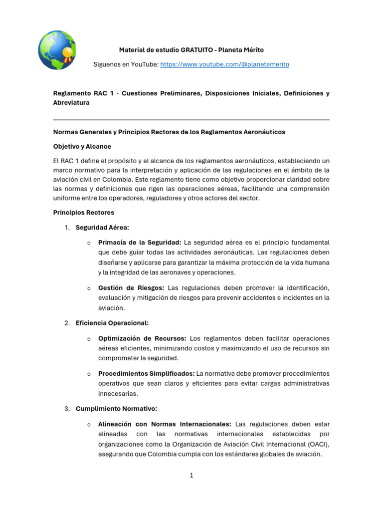 RAC 1 - Definiciones | PDF