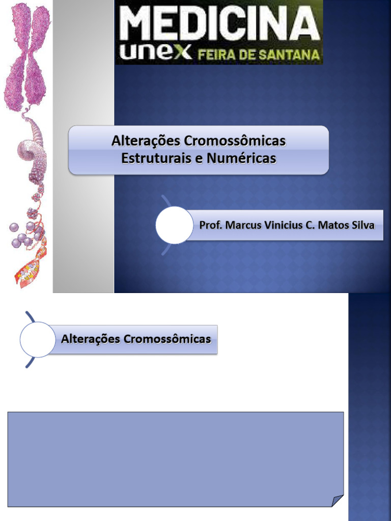Aula - Alterações Cromossomicas - MED UNEX | PDF