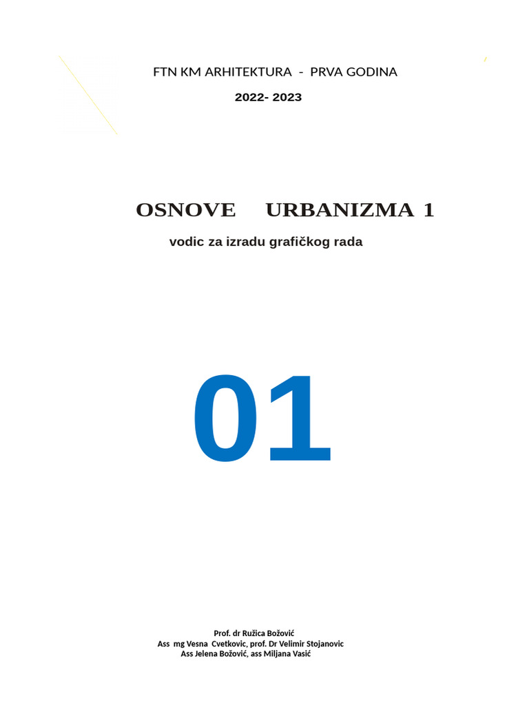 Vodic Kroz Graf. Rad O.urb.1 2022-23 | PDF