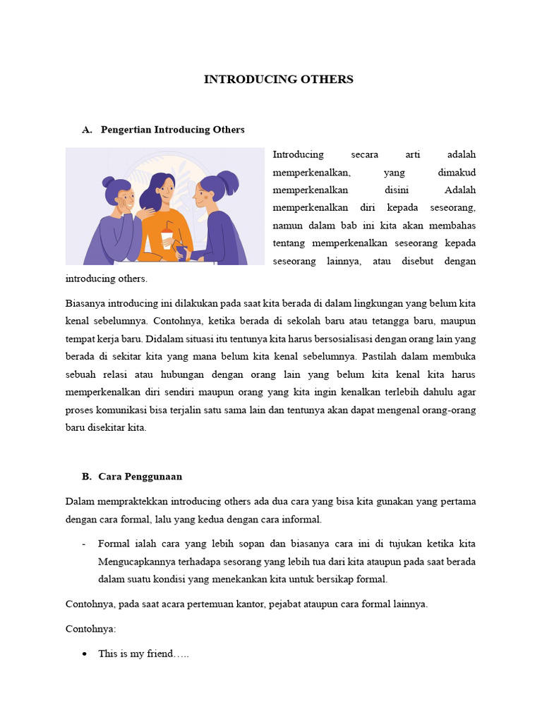 Introducing Others - X | PDF