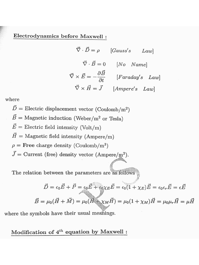 Maxwell's Equations | PDF
