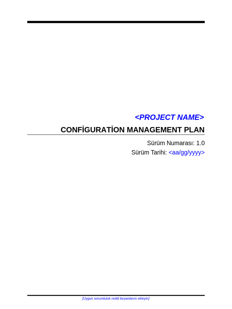 EPLC Configuration Management Template | PDF