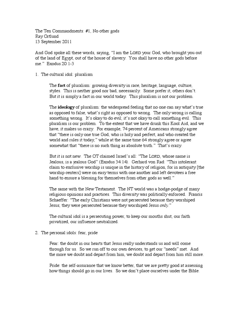 The Ten Commandments - Compiled | PDF | Biblical Sabbath | Ten Commandments