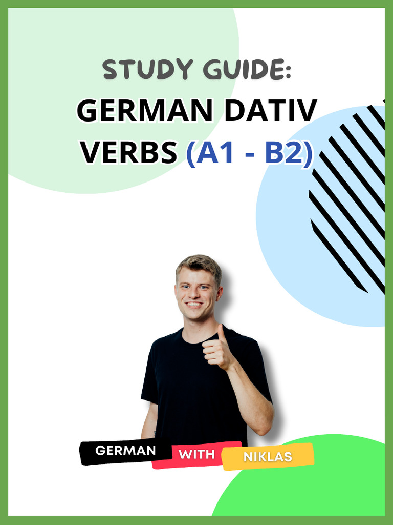 German Dative Verbs (A1 - B2) PDF | PDF