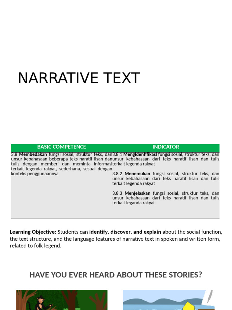 Narrative Text PowerPoint Presentation | PDF