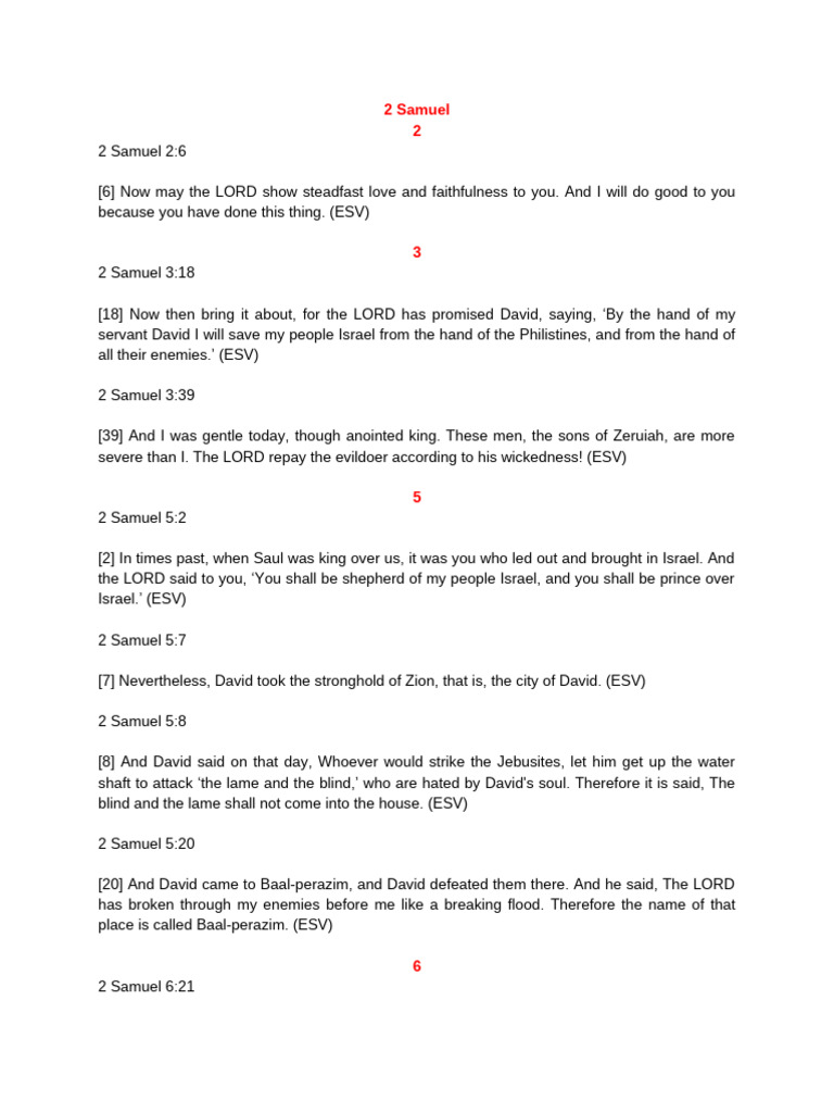 2 Samuel | PDF