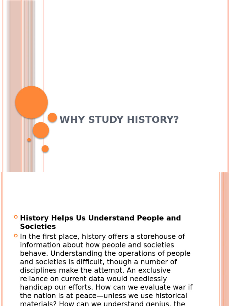 Why Study History | PDF | Experience | Historian