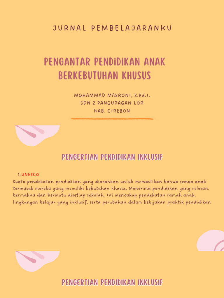 Jurnal PDBK Masroni | PDF