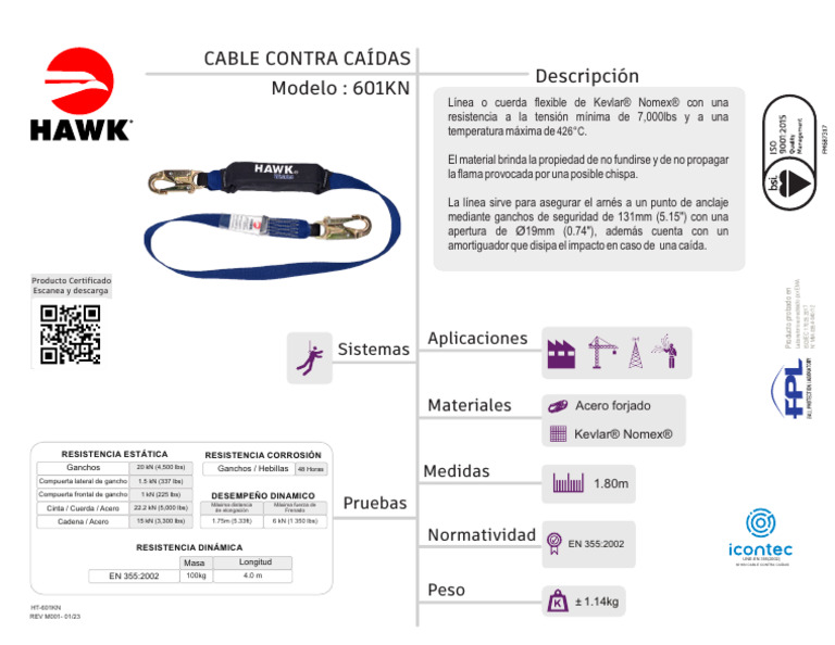 Línea de Vida Hawk | PDF
