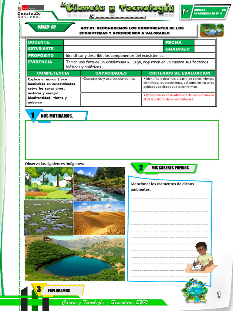 A-1º Act 1 Cyt Und 5 - Sem 1 | PDF