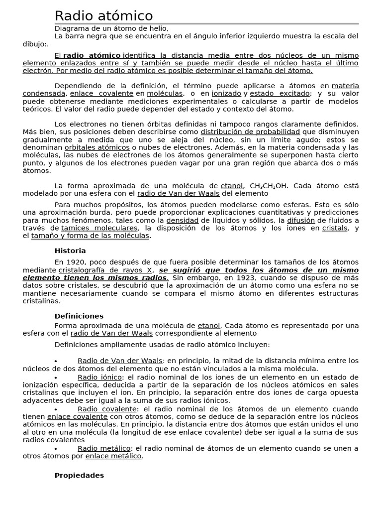 Radio atómico | PDF