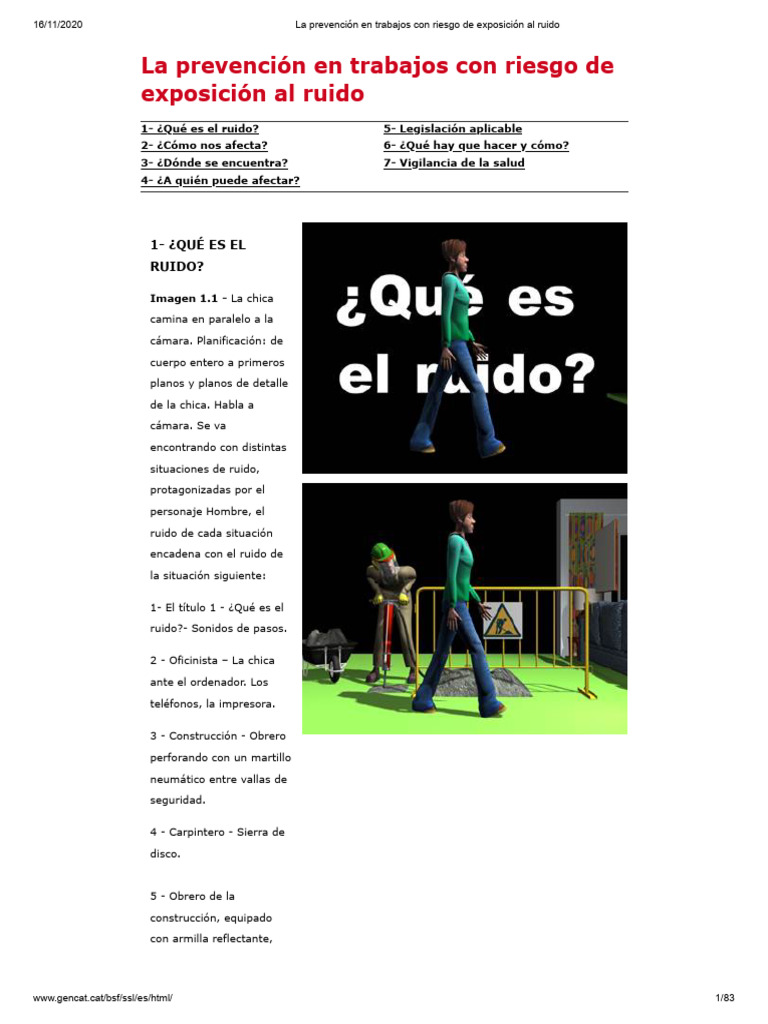 La Prevención en Trabajos Con Riesgo de Exposición Al Ruido | PDF