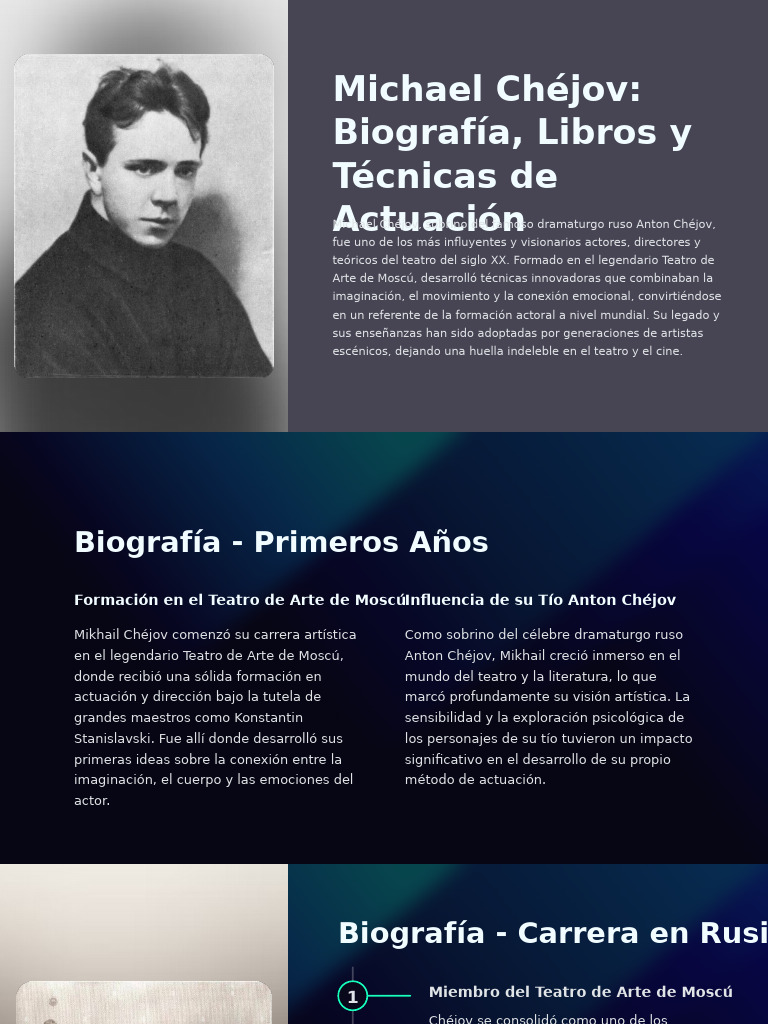 Michael Chejov Biografia Libros y Tecnicas de Actuacion | PDF ...