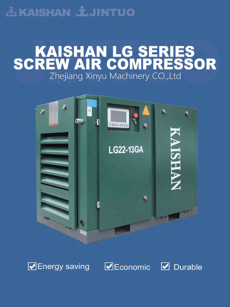 KAISHAN LG All Series Screw Air Compressor Catalogue | PDF