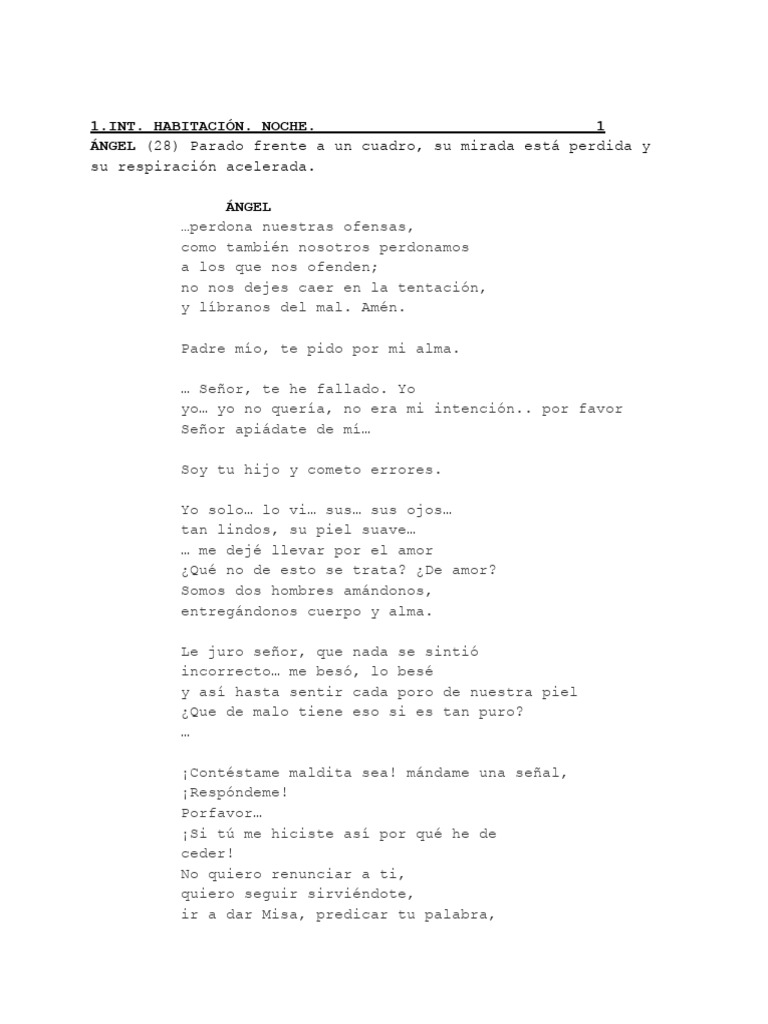 Guion para Hombre - Soliloquio | PDF