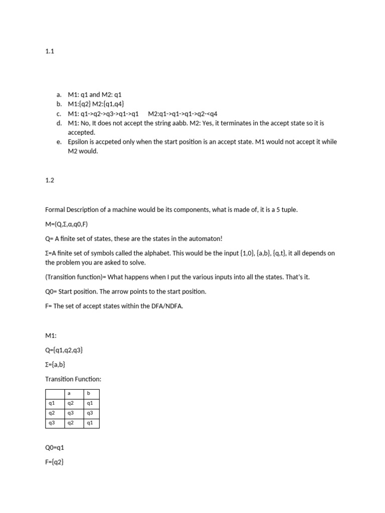 Tutorial 1 Solutions | PDF