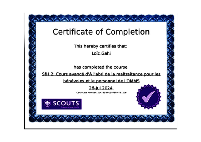 Mon Certificat | PDF