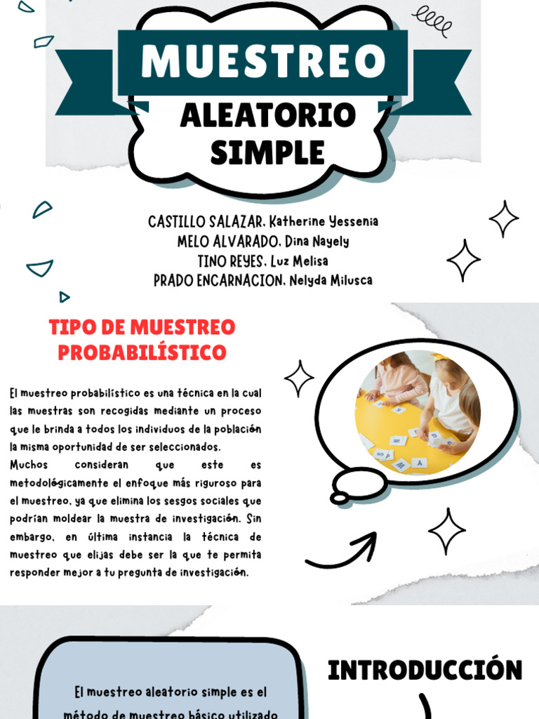 Grupo Muestreo Aleatorio Simple | PDF