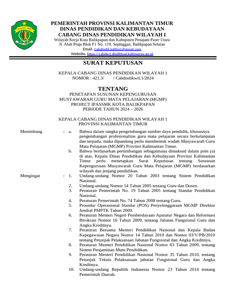 SK MGMP Project IPAS SMK Kota BPPN | PDF
