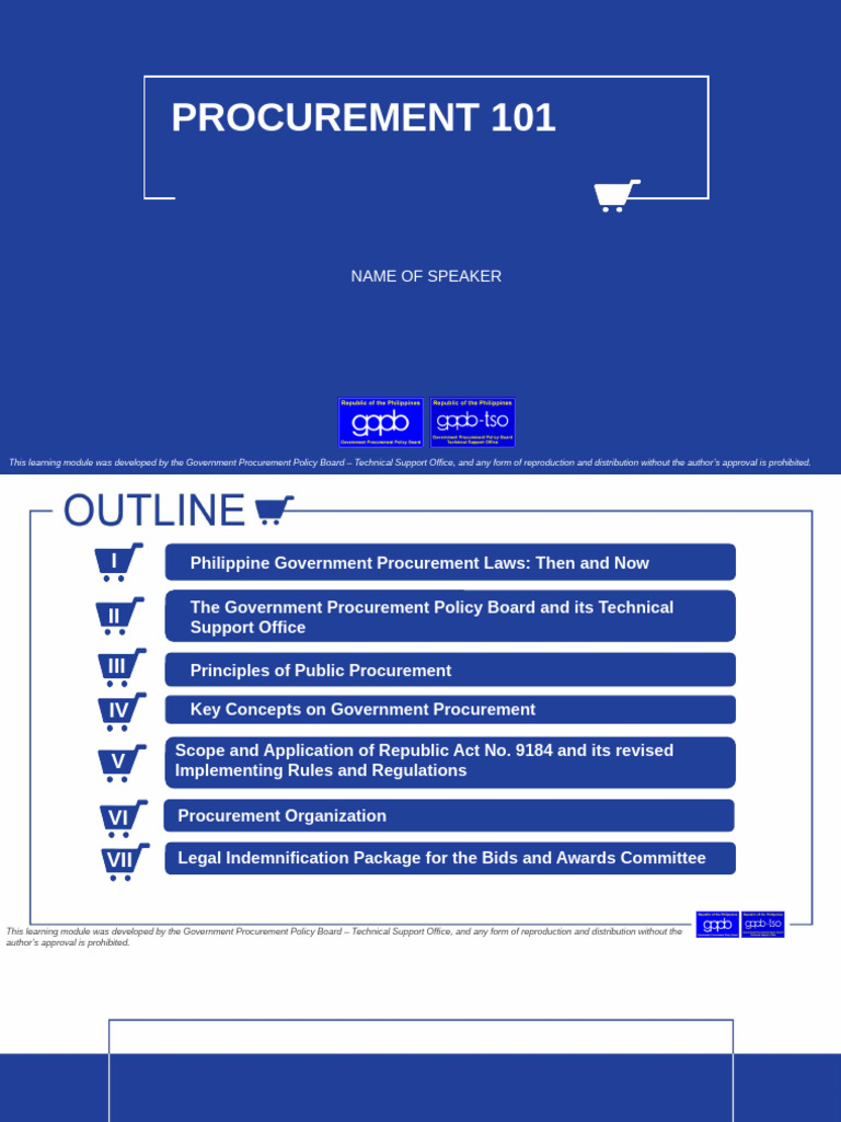 1 Procurement 101 | PDF