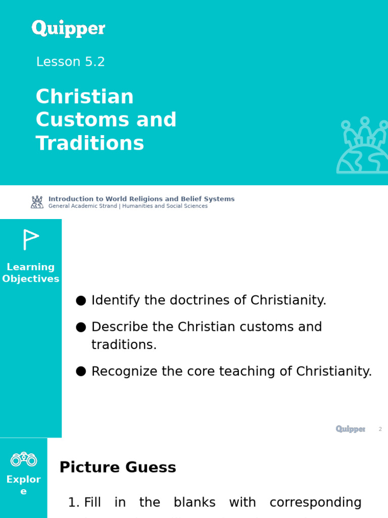 Christian Customs and Traditions | PDF