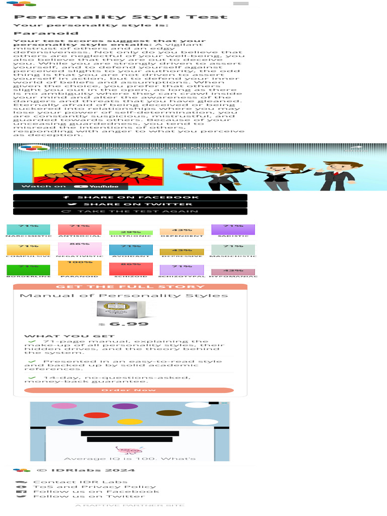 Personality Style Test | PDF