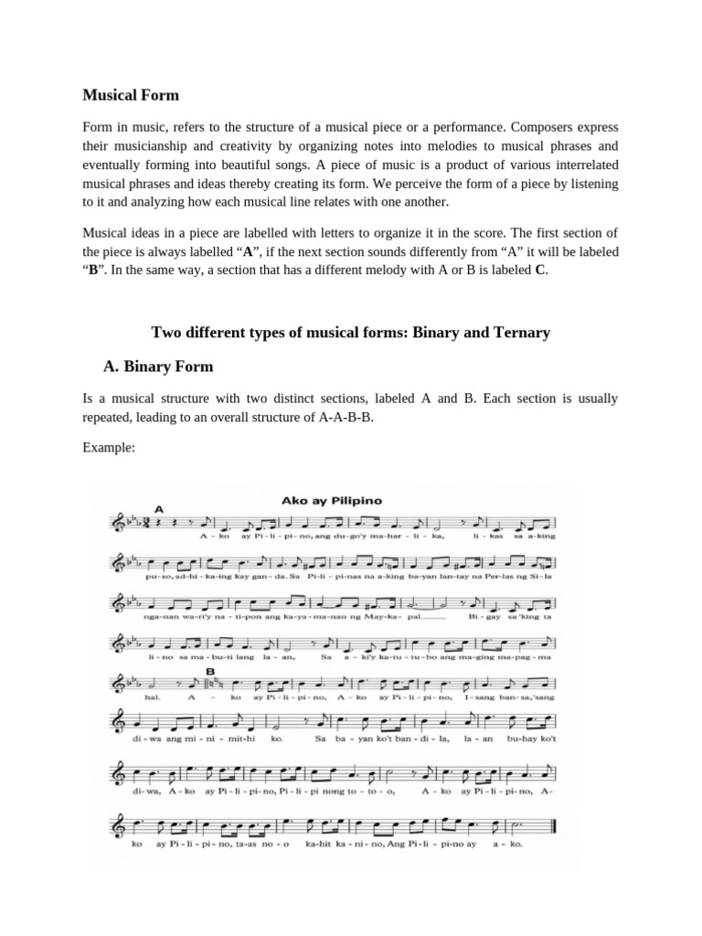 Musical Form | PDF