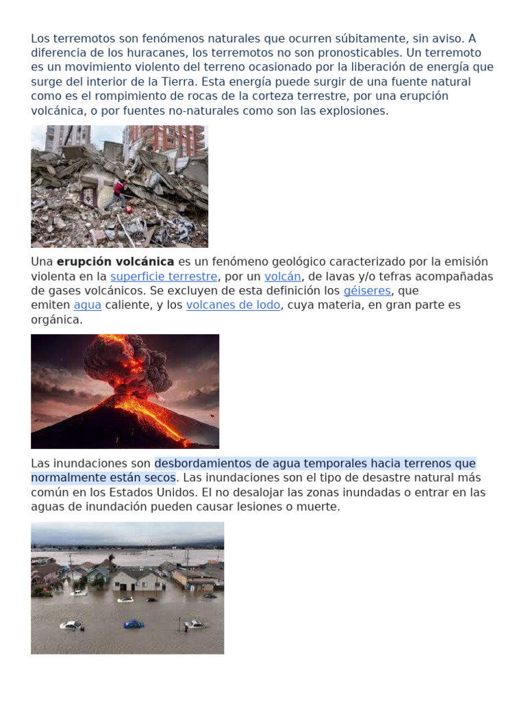 Fenomenos Naturales | PDF