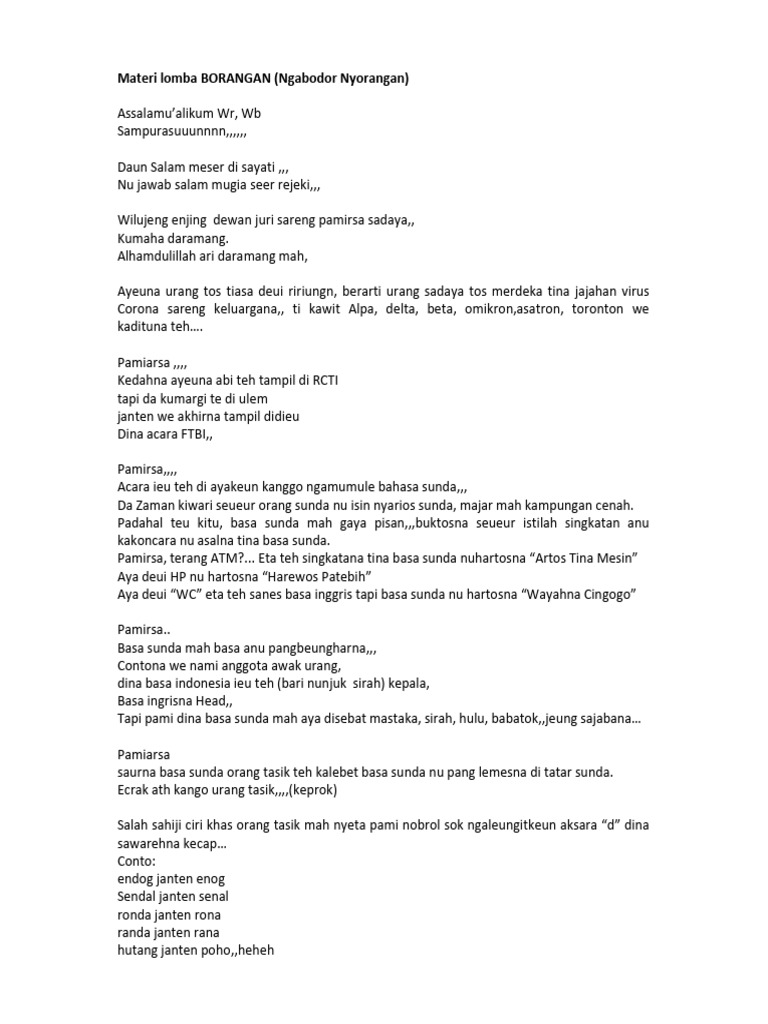 Borangan Fathur | PDF