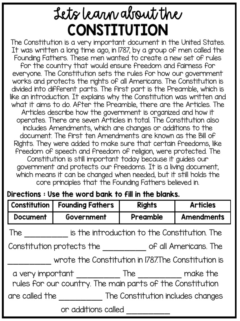 The Constitution Packet | PDF