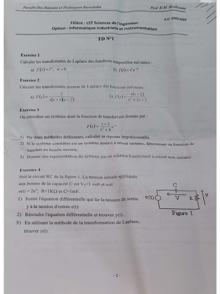 TD.automatique | PDF