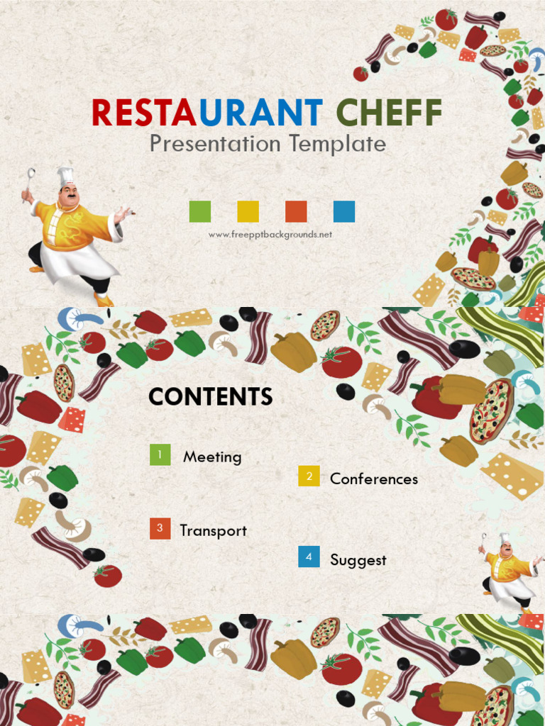 Restaurant Cheff Powerpoint Template | PDF