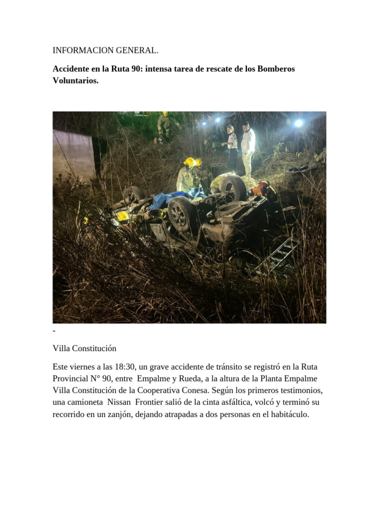 Informacion General, Noticia Paula | PDF