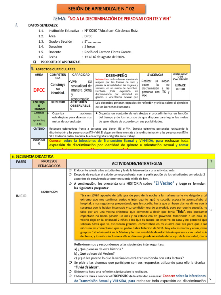 Sesion #01 - DPCC 5° - Sida, Vih y Ets | PDF