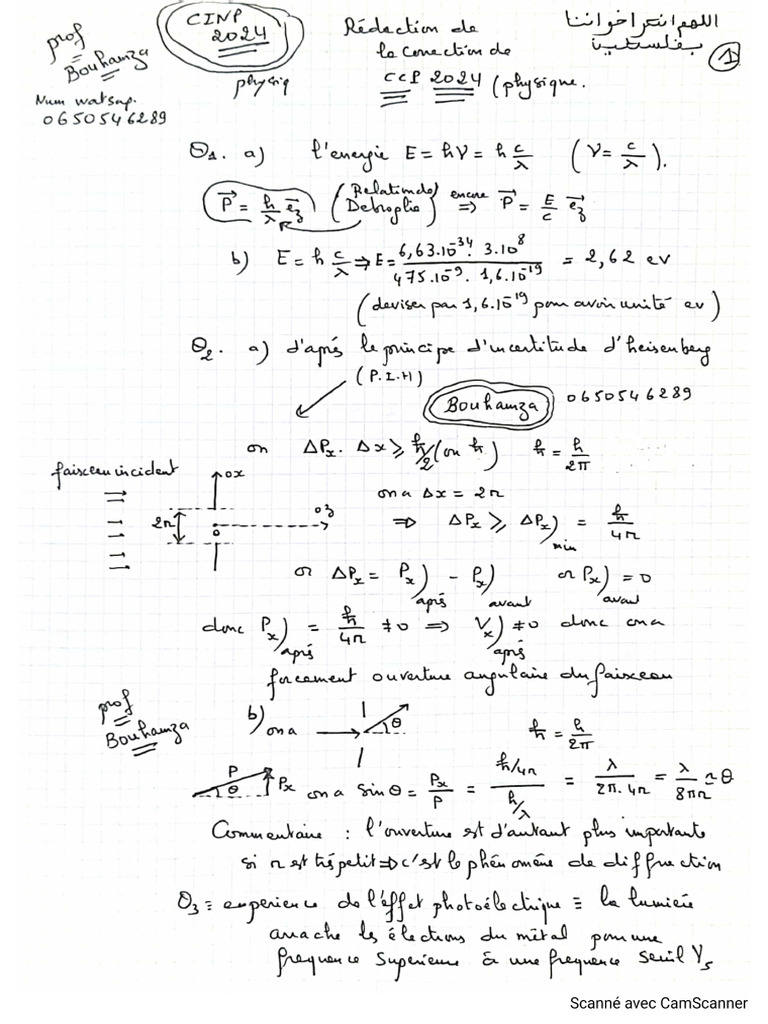 Correction de CCP 2024 Phy | PDF