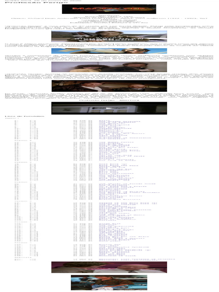 MacGyver Profissão Perigo | PDF