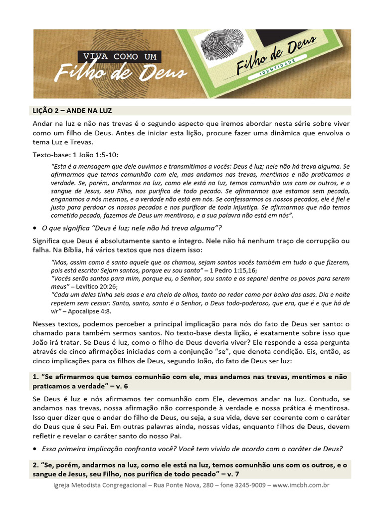 Andar Na Luz | PDF