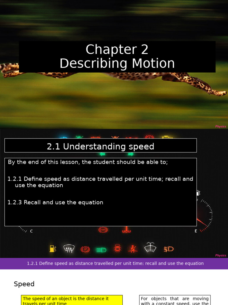 Chapter-2-Describing Motion | PDF