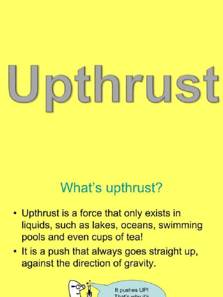 Upthrust Force | PDF