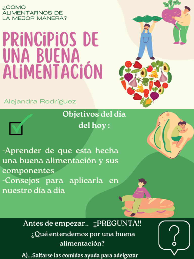 Principios de Una Buena Alimentación | PDF