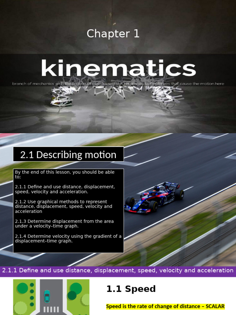 Chapter 1-Kinematics | PDF