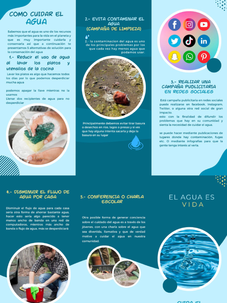 Triptico Agua Equipo 5 | PDF