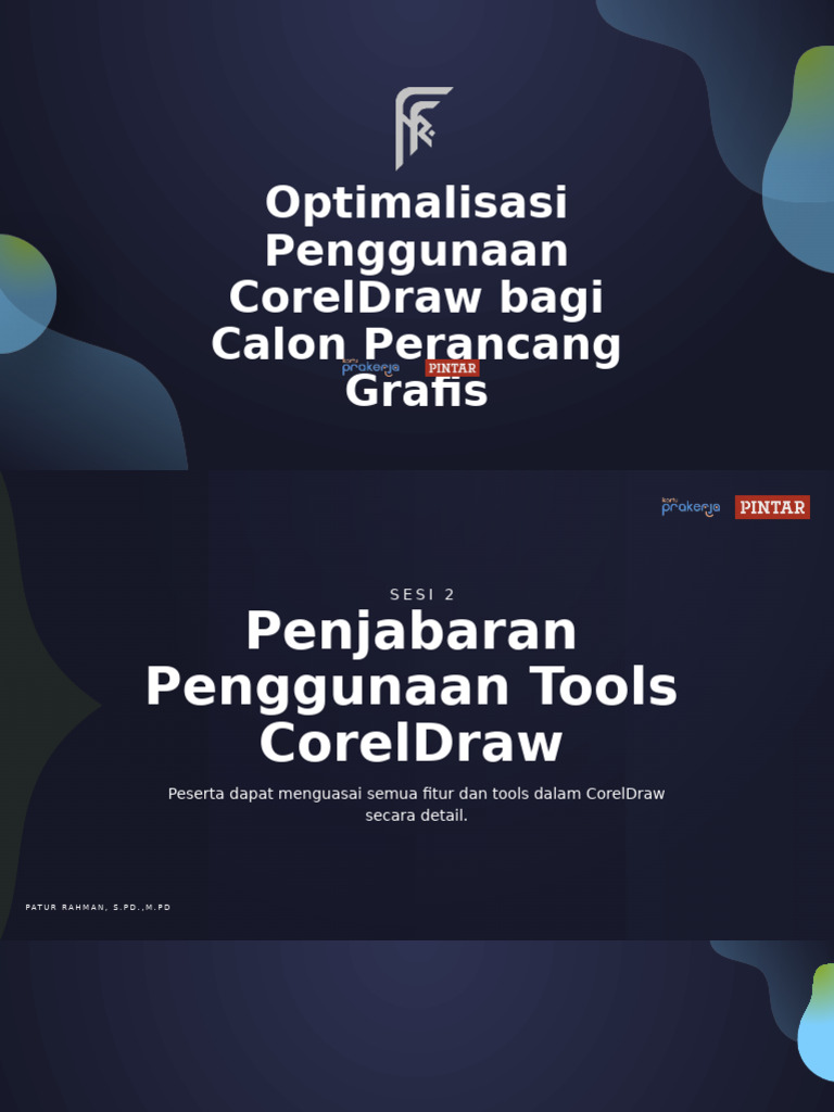 Sesi 2 - Penjabaran Penggunaan Tools Corel Draw | PDF